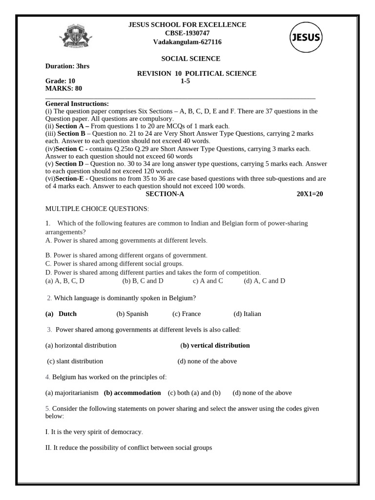 GRADE 10 SOCIAL REVISION 10 | PDF | Democracy | Political Ideologies