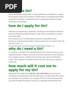 Ethiopian TIN: Application and Benefits | PDF | Identity Document ...