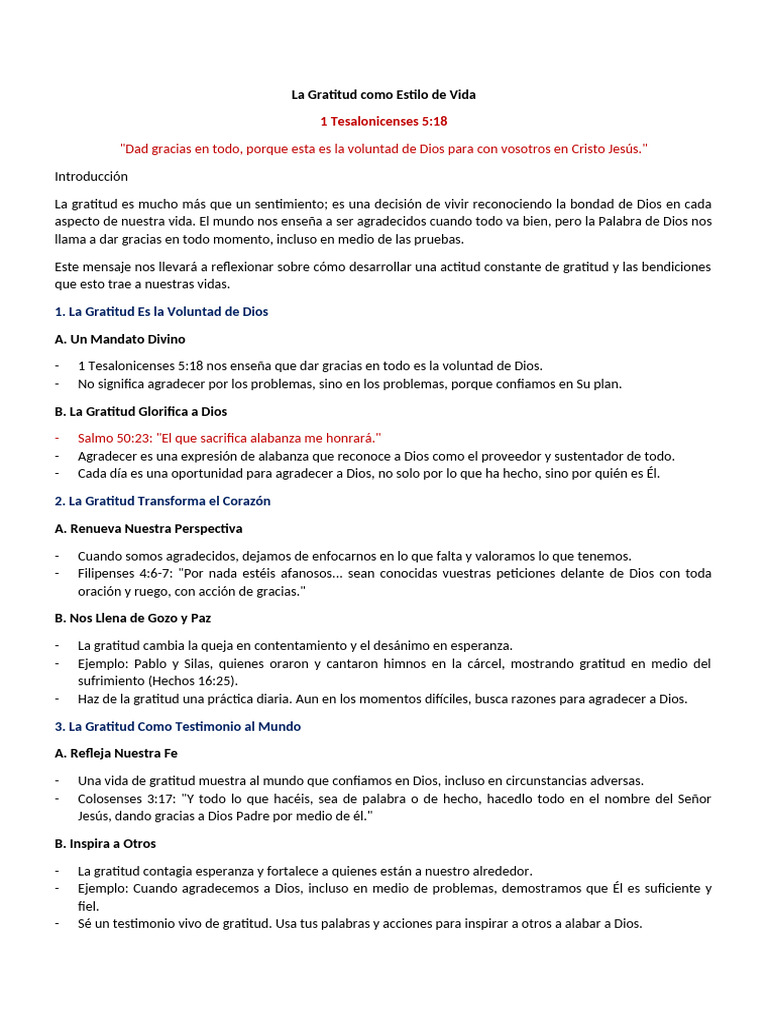 La Gratitud como Estilo de Vida | PDF | Gratitud