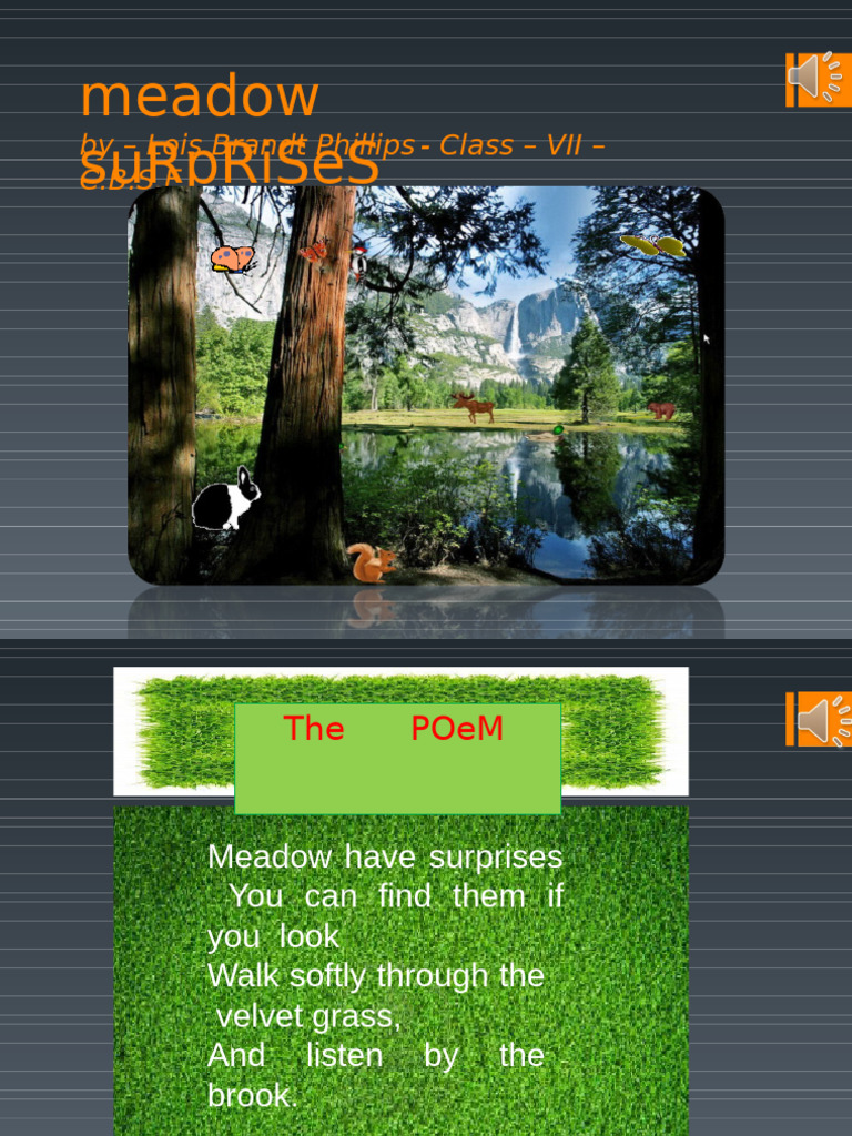 Meadow Surprises: Poem Analysis for Class 7 | PDF | Poetry