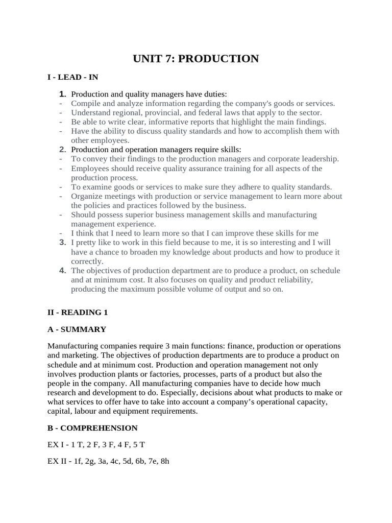 UNIT-7_ | PDF | Lean Manufacturing | Inventory