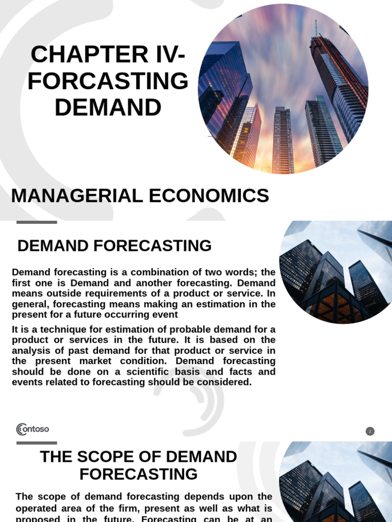 Chapter IV Forcasting Demand | PDF | Econometrics | Forecasting