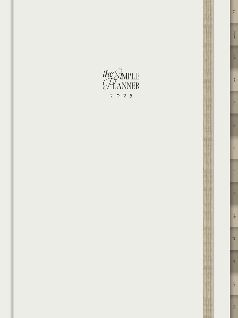 Simple Planner_2025_planner Anual (1) | PDF