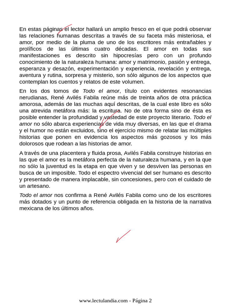 Todo el amor I - Rene Aviles Fabila_2 | PDF