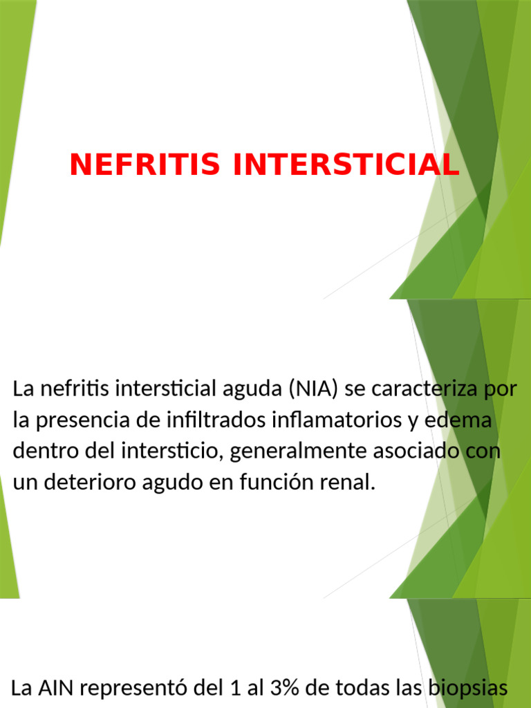 Nefritis Intersticial | PDF | Inflamación | Antígeno