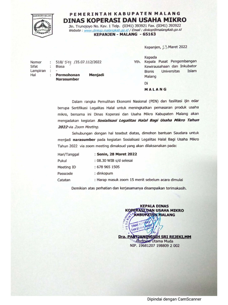 Permohonan Narsum Halal | PDF