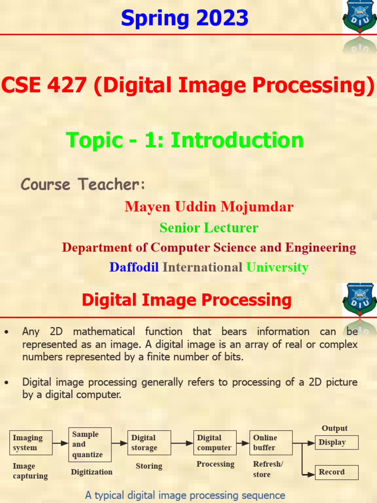 Introduction (CH 1) | PDF | Digital Image | Radar