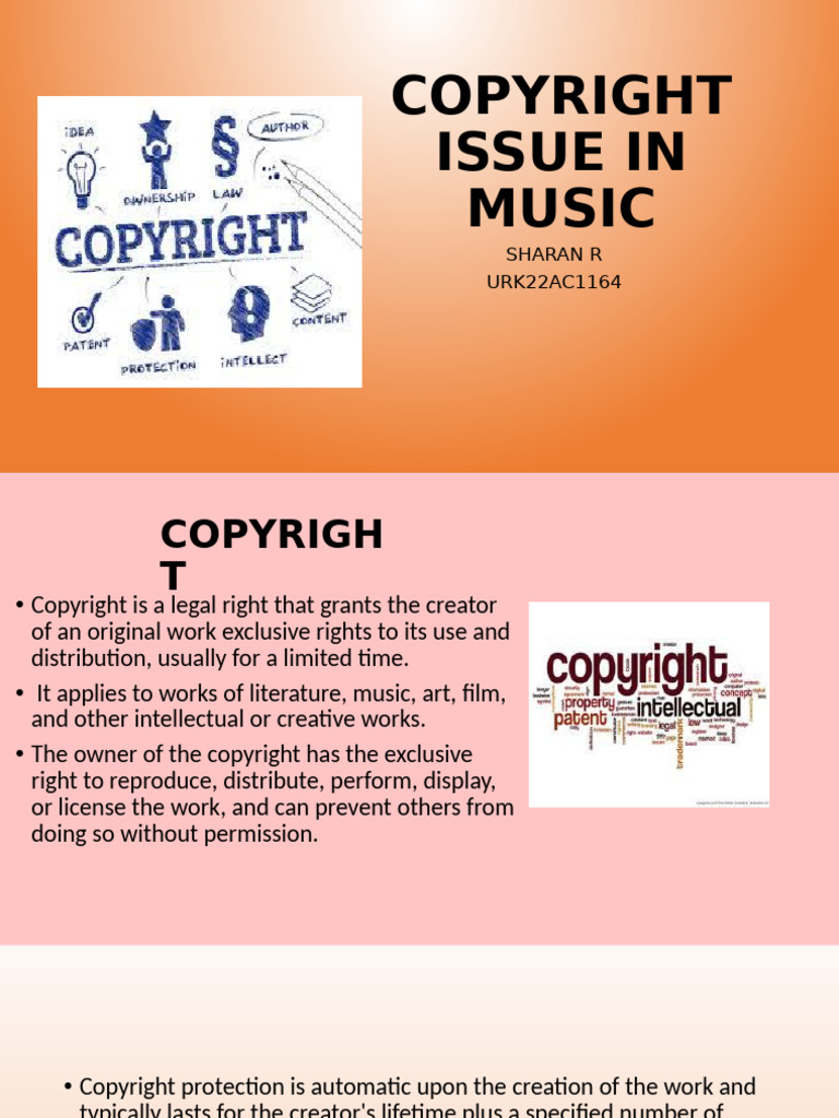Copyright Issue in Music | PDF | Copyright | Copyright Infringement