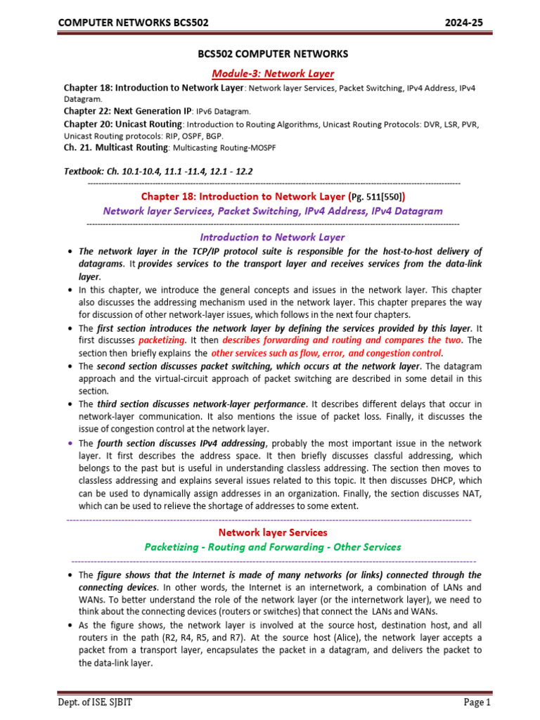 CN 3 | PDF | Ip Address | Computer Network
