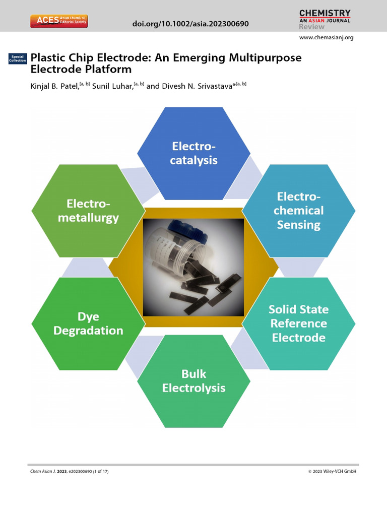 Advancements in Plastic Chip Electrodes | PDF | Crystallization ...