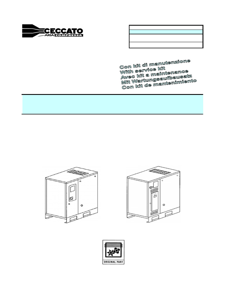 Ceccato CSA 5.5-20 (IVR) Spare Parts List EN 2200789700 Ed 04 | PDF | Mechanical Engineering ...