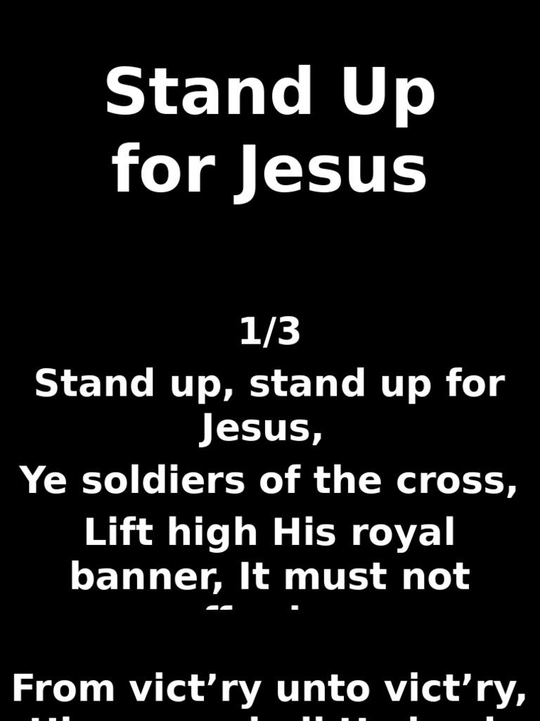 Stand Up For Jesus | PDF