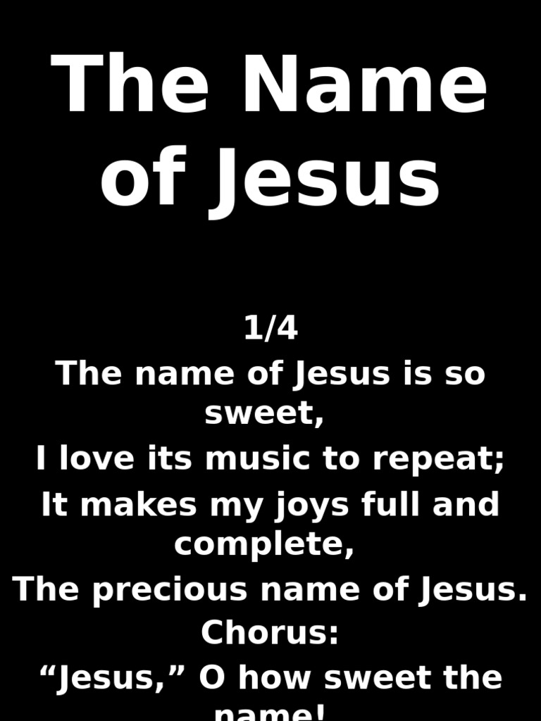 The Name of Jesus | PDF