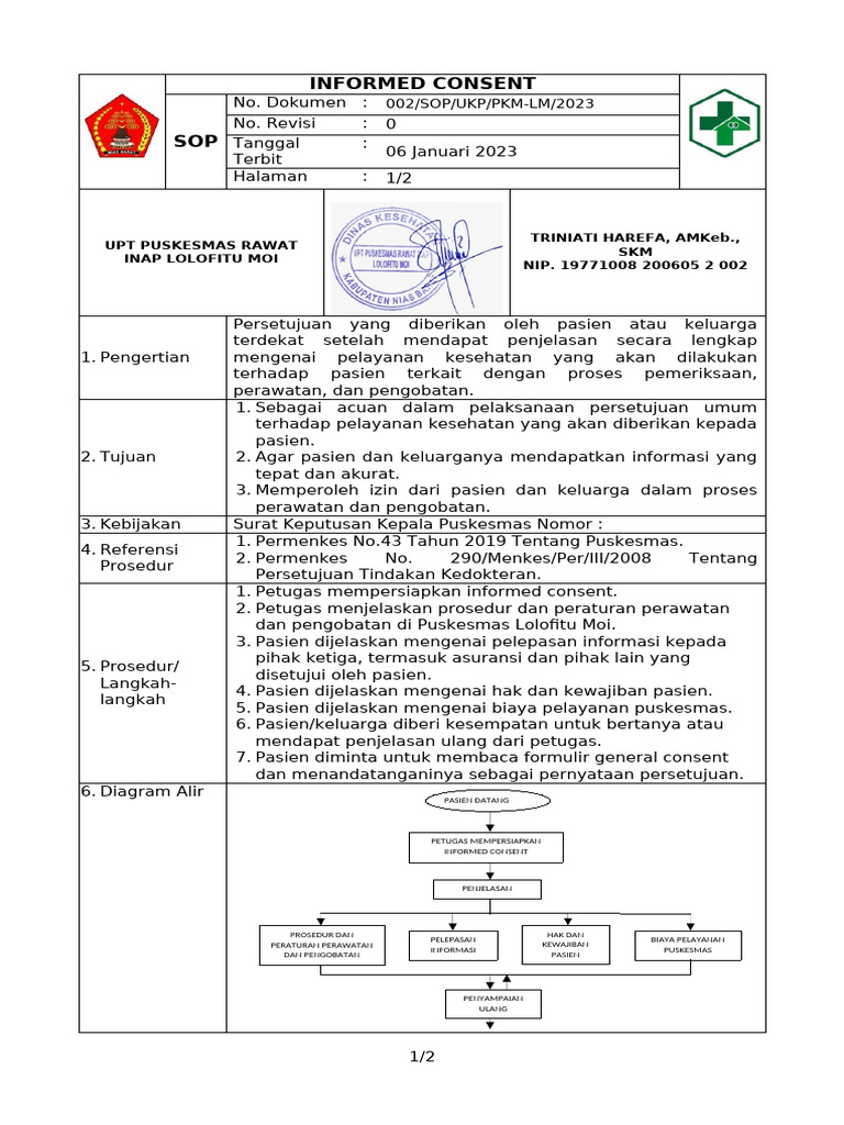 SOP Informed Consent - Vian | PDF