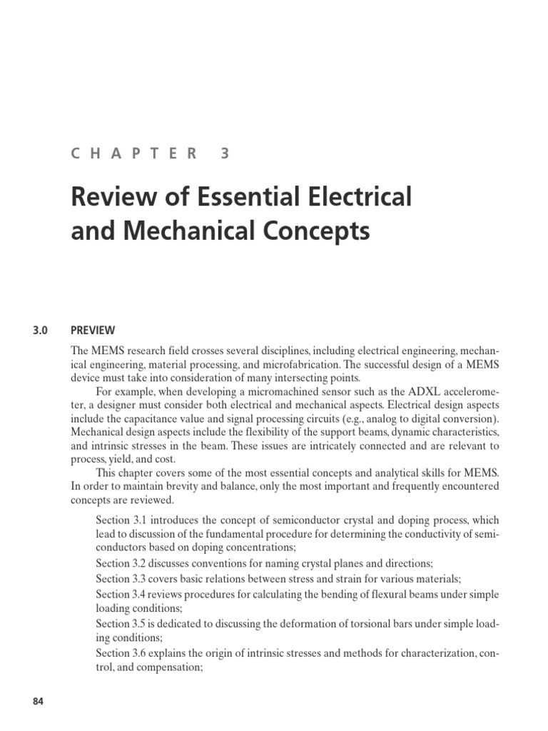 MEMS | PDF | Electrical Resistivity And Conductivity | Doping (Semiconductor)