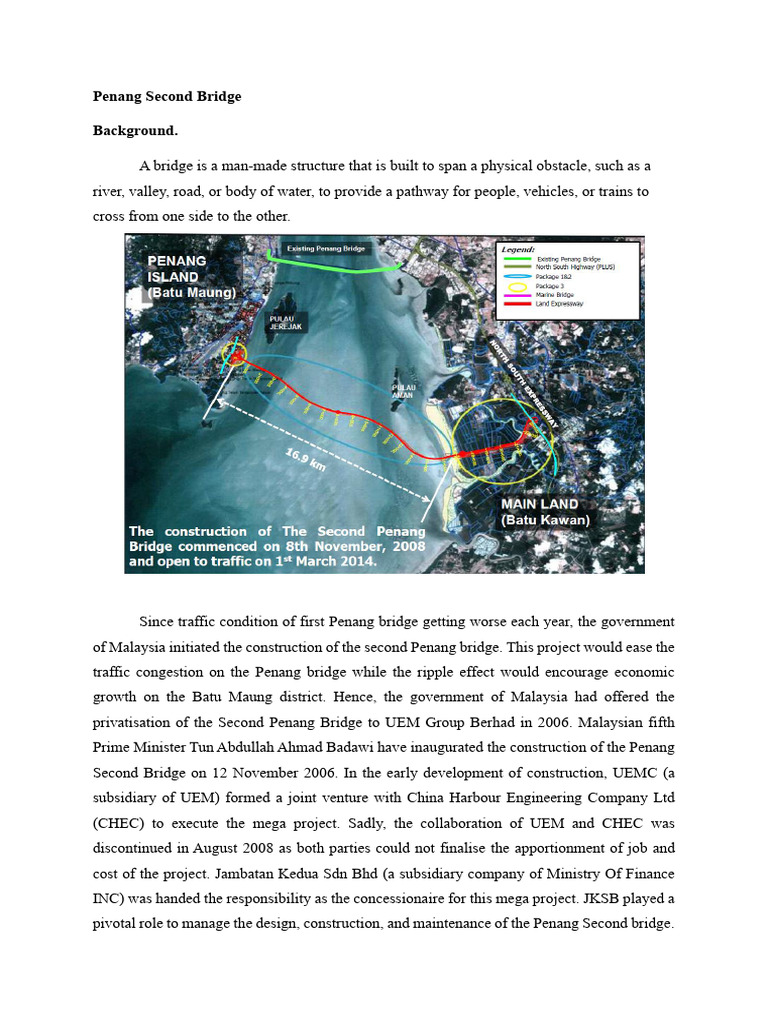 Penang Second Bridge: Challenges & Achievements | PDF