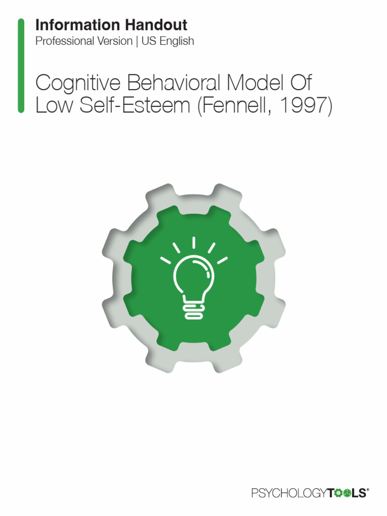 Cognitive Behavioral Model of Low Self Esteem Fennell 1997 - Lang Eng ...