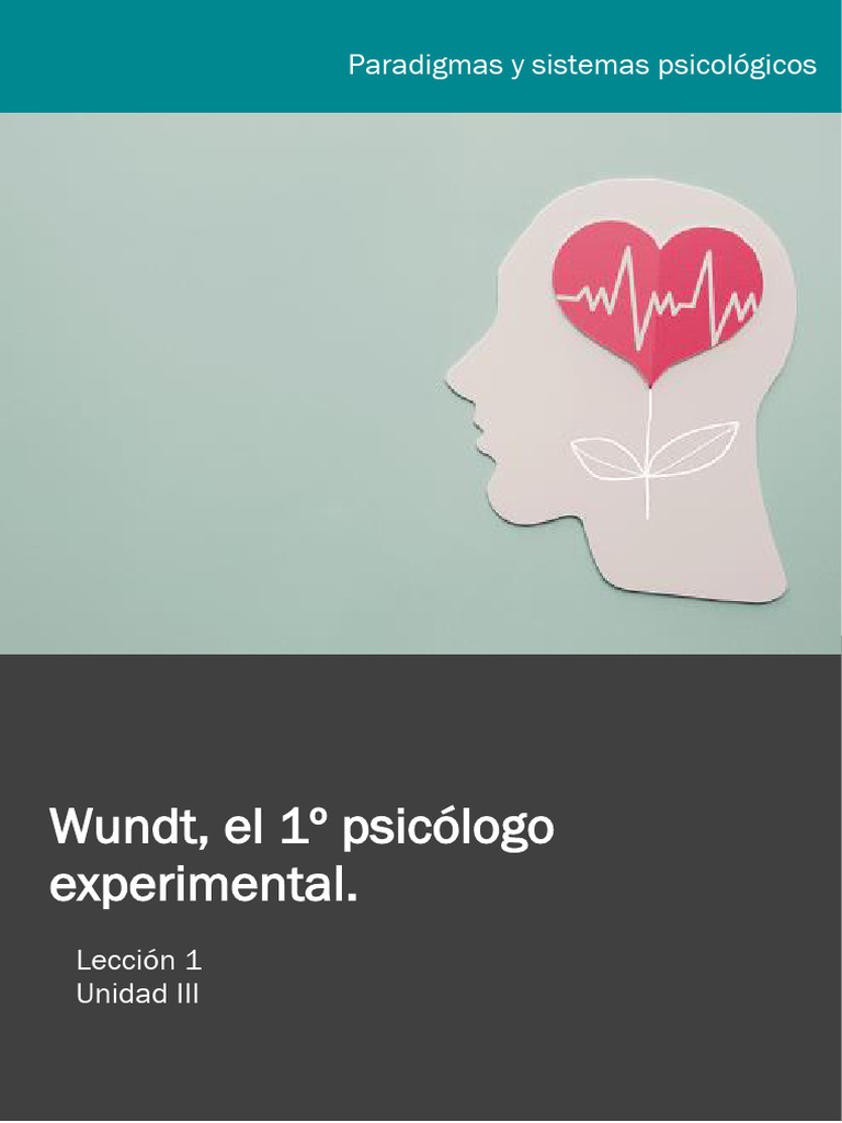 U3-1_Paradigas+Psicol%C3%B3gicos | PDF | Sicología | Mente