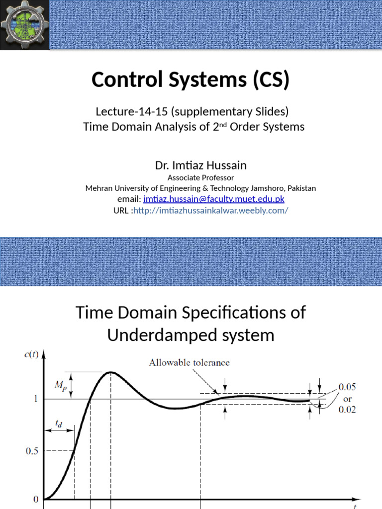 2nd Order System Supplementary Slides | PDF | Mechanics