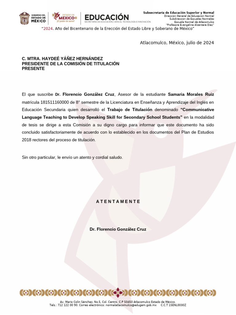 01 CARTA DE LIBERACIÓN DE TITULACIÓN ok | PDF