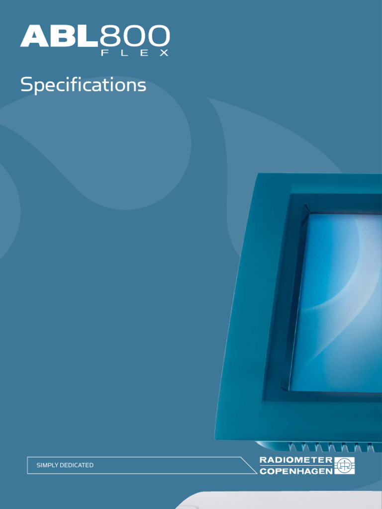 ABL 800 Specification 1 (1) | PDF | Blood | Bicarbonate