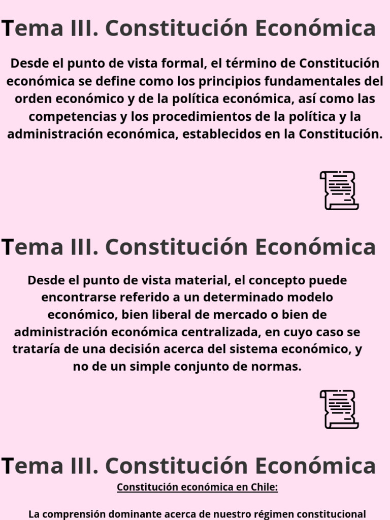 Ema III. Constitución Económica | PDF | Constitución | Estado (política)