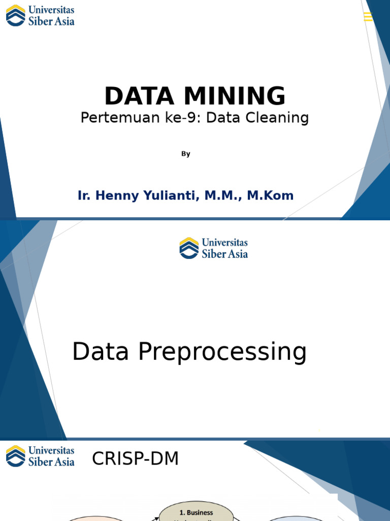 Unsia - Data Mining Pertemuan 9 | PDF | Data | Outlier