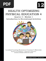 G12 PEH4 Module 1 2nd Sem | PDF | Outdoor Recreation | Recreation