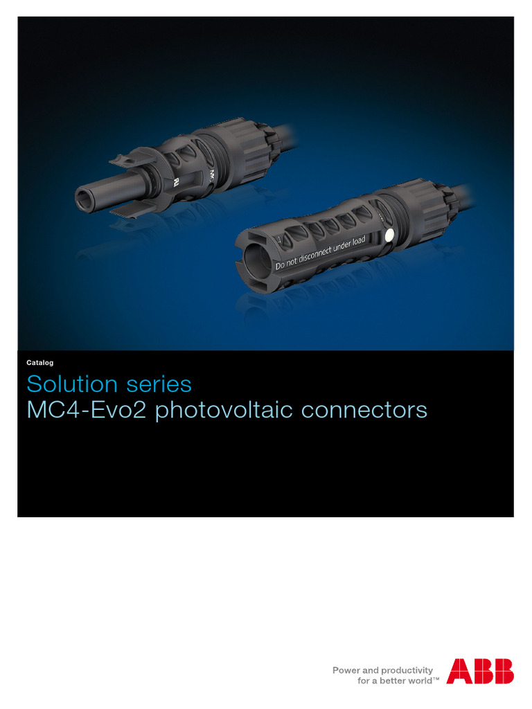 MC4 Manual | PDF | Electrical Connector | Electrical Engineering