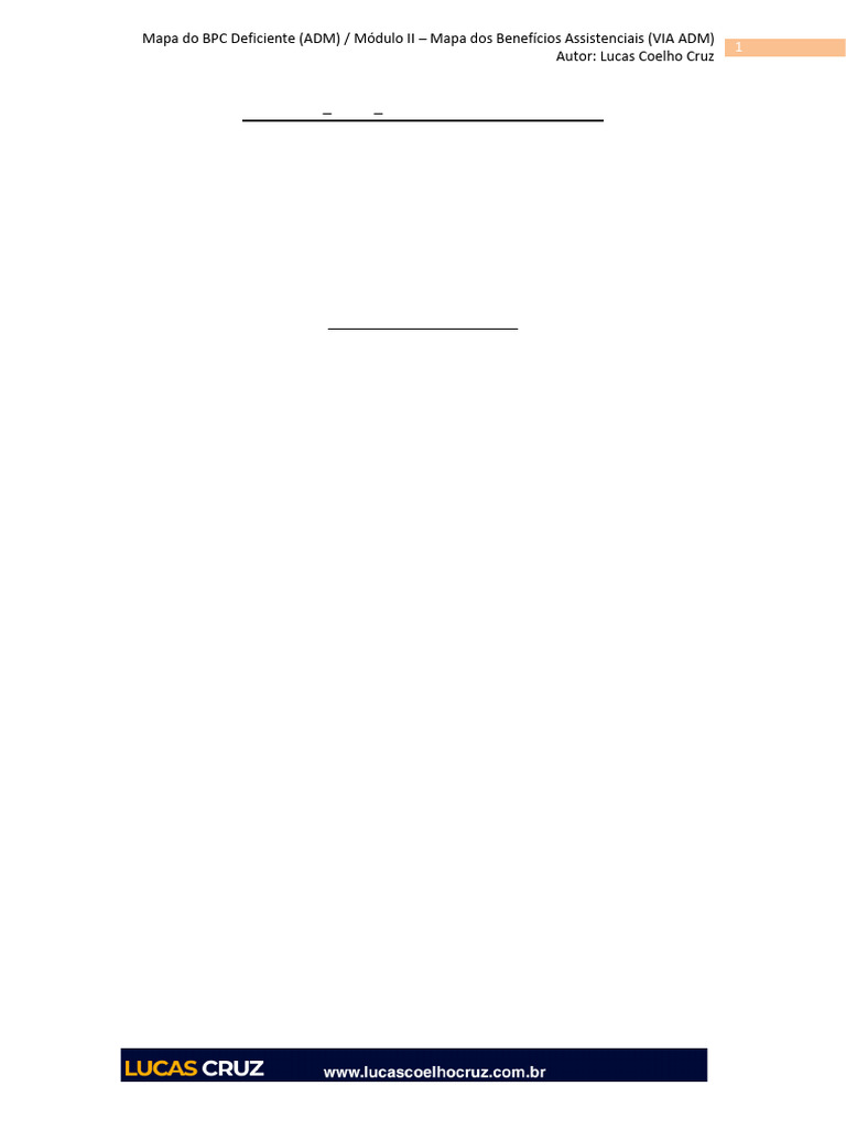 Manual BPC DEFICIENTE - ADM | PDF | Prova (jurídico)