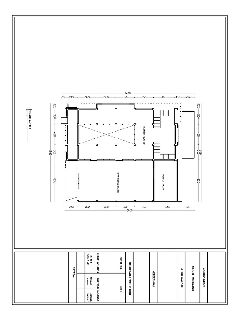 Denah LT 2 | PDF