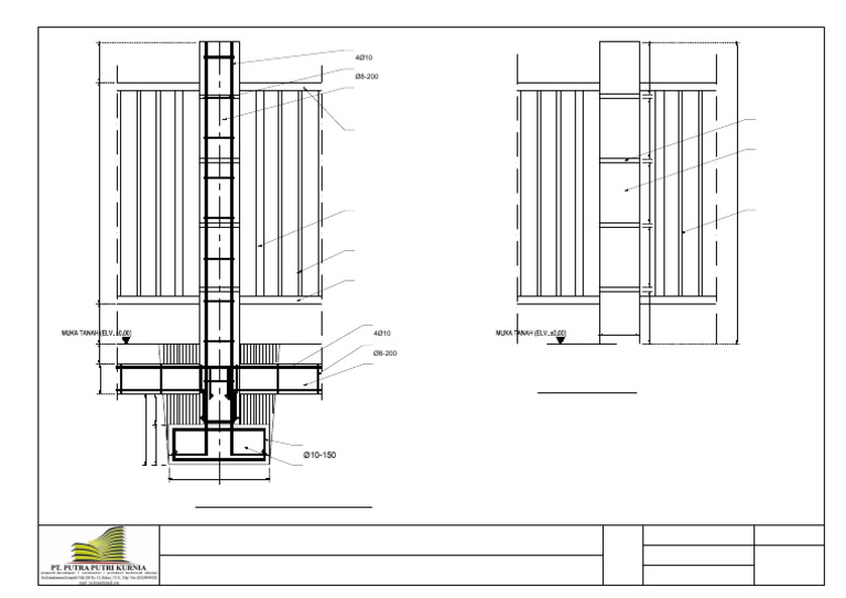 02.detail Pembesian Dan Finising Pagar | PDF