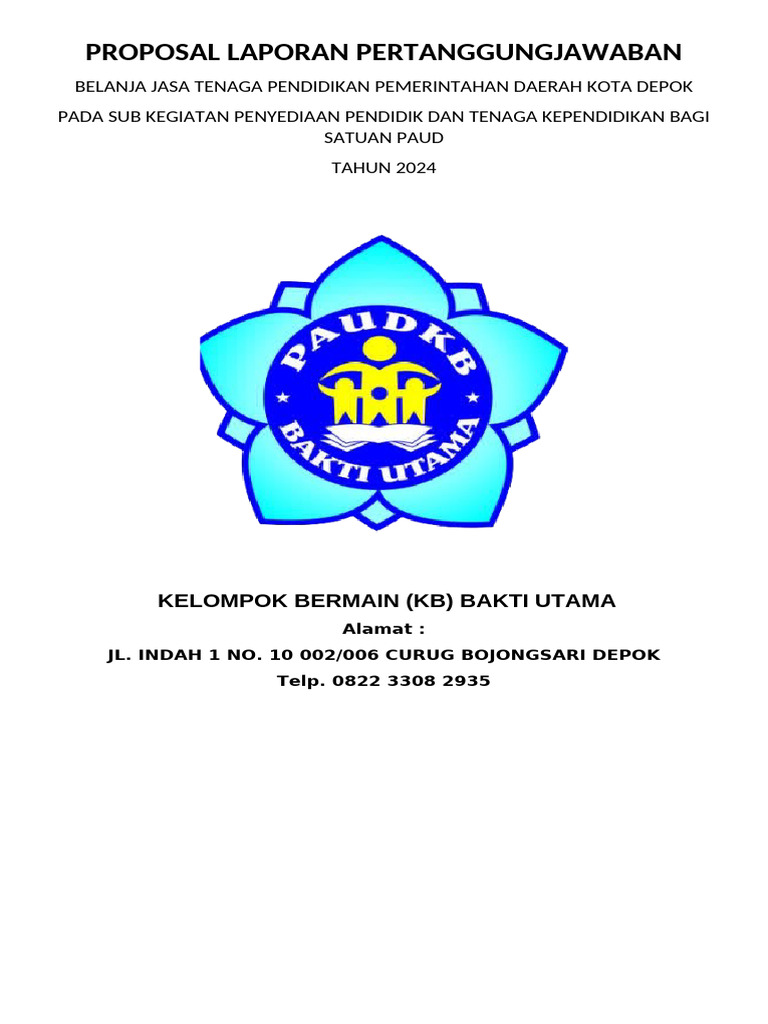 Contoh LPJ Insentif Guru-1 | PDF