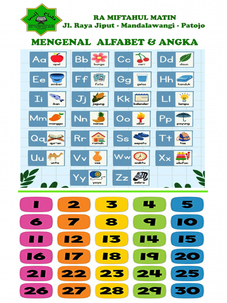Alfabet&angka | PDF