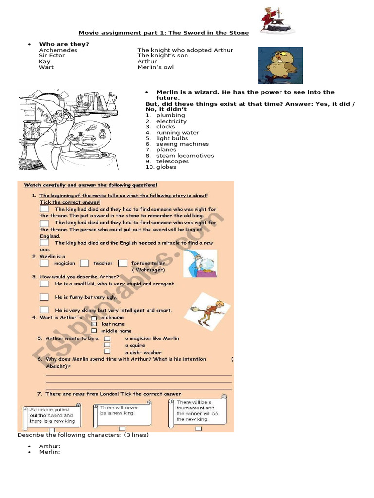 Movie Assignment Part 1 Arthur | PDF