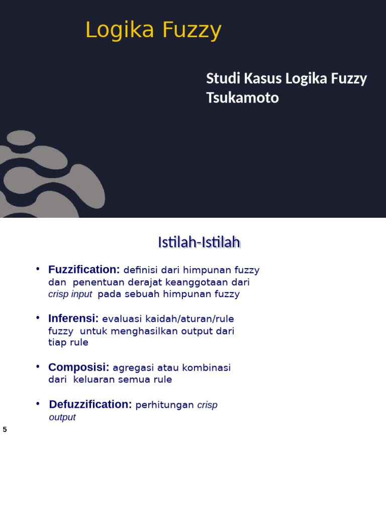 Studi Kasus Logika Fuzzy Tsukamoto | PDF