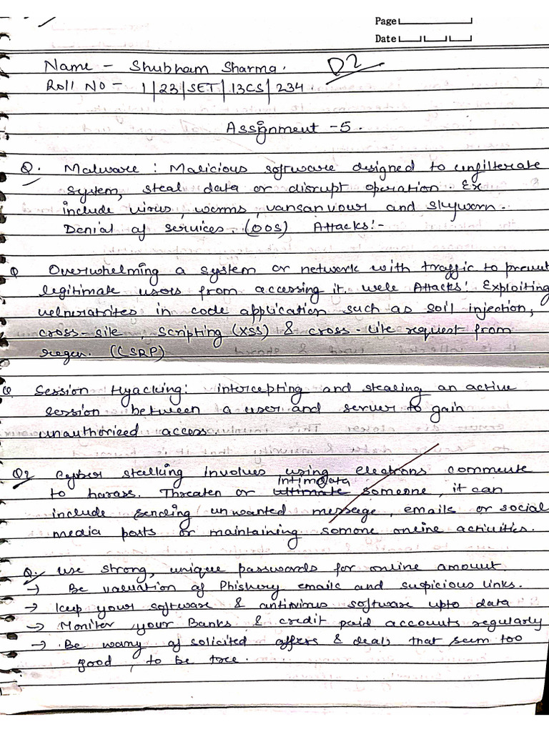 5th Assignment | PDF