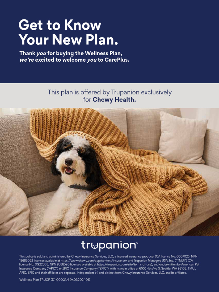 Chewy Wellness Plan Overview Guide | PDF | Insurance | Veterinary Medicine