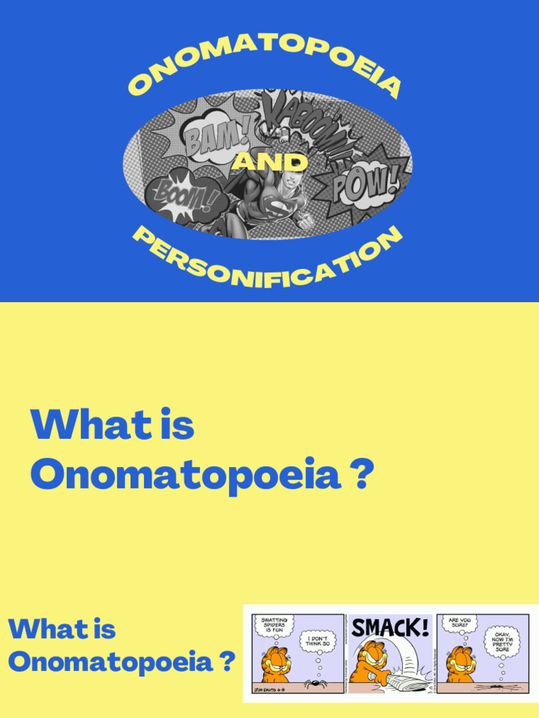 Literary Devices: Onomatopoeia & Personification | PDF