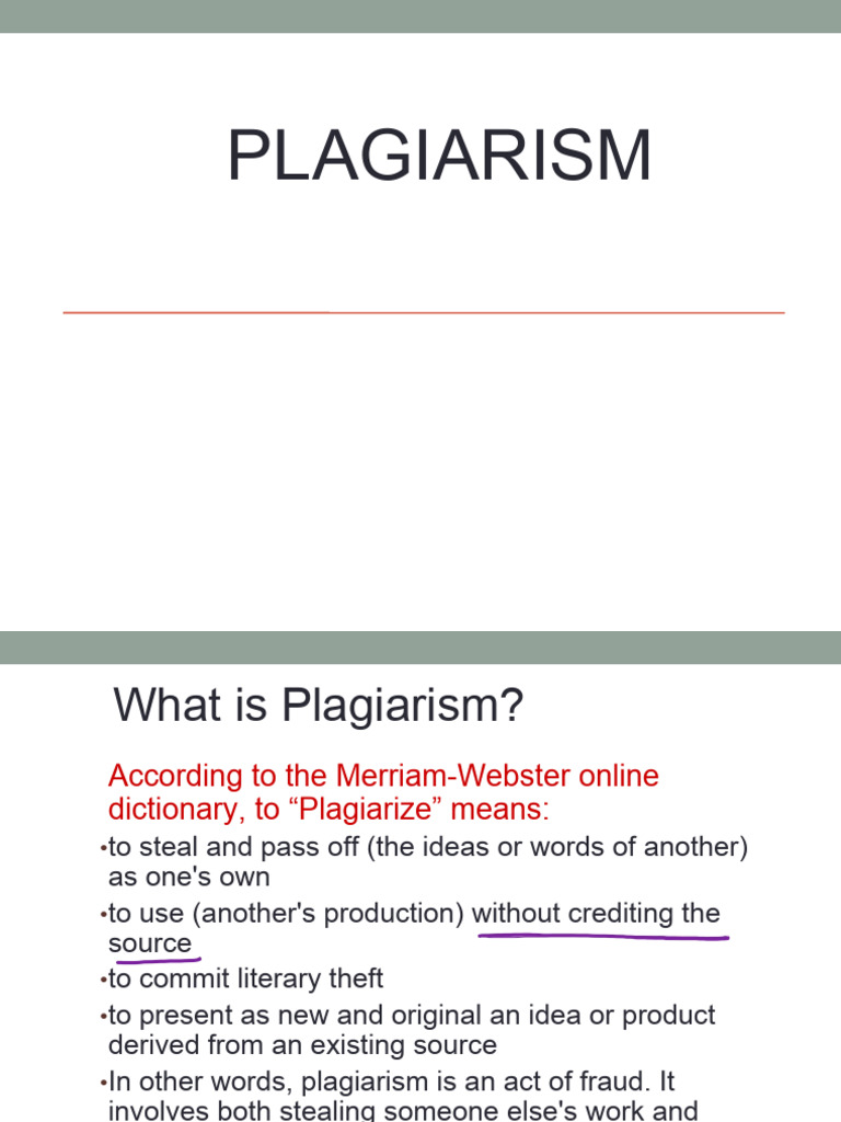 Plagiarism | PDF | Citation | Plagiarism
