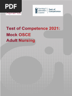 Nursing & Midwifrey-OSCE Sample 1 | PDF | Medical Prescription | Nursing