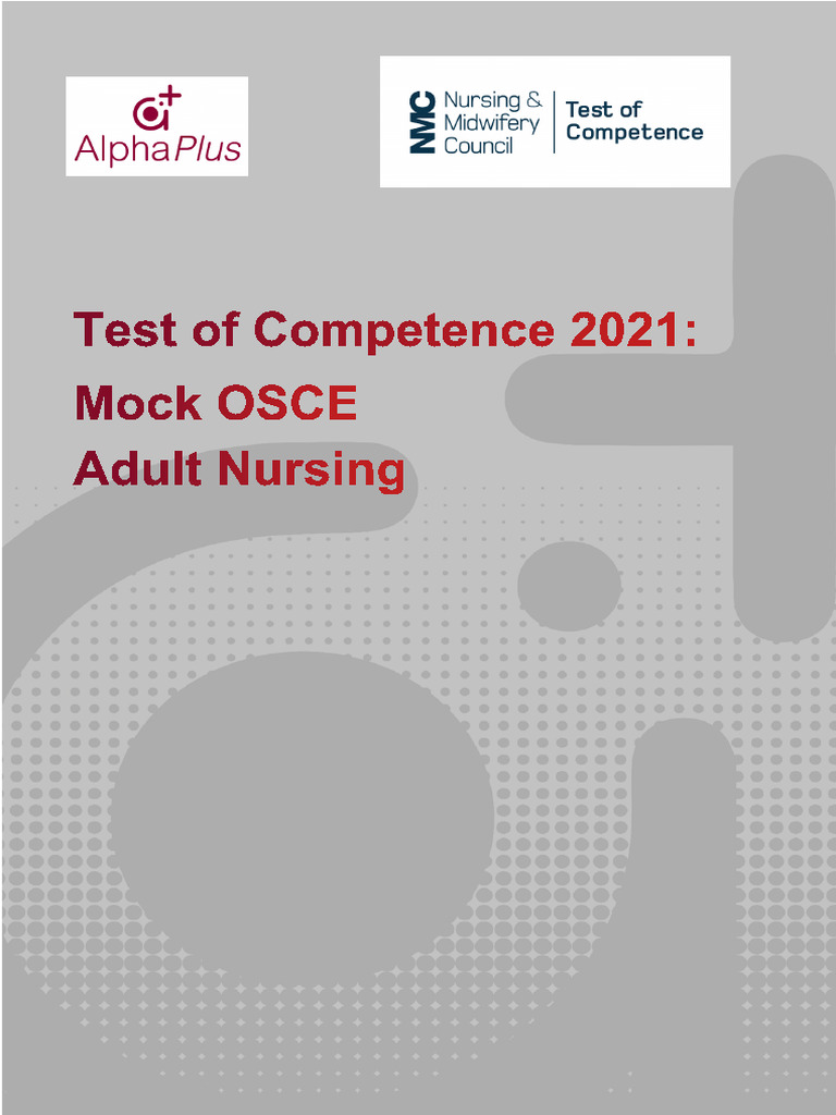 rn1 Mock Osce Toc 2021 v1 8 | PDF | Medical Prescription | Nursing