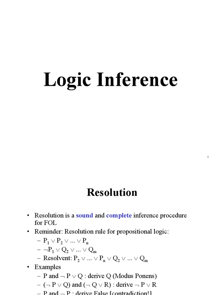 Resolution Refutation | PDF | Logical Consequence | Formalism (Deductive)