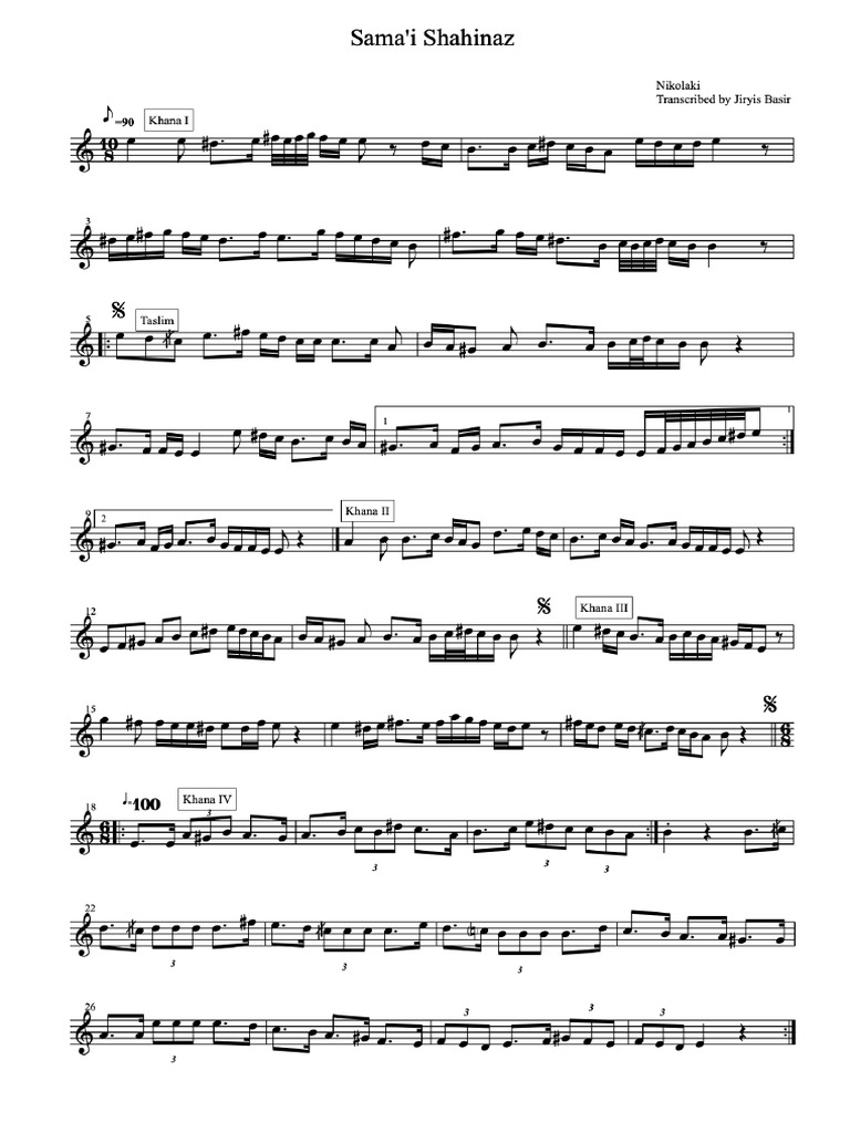 Sama'i Shahinaz Bb | PDF