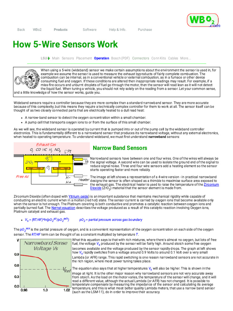 How 5-Wire Sensors Work (Tech Edge) | PDF | Stoichiometry | Sensor