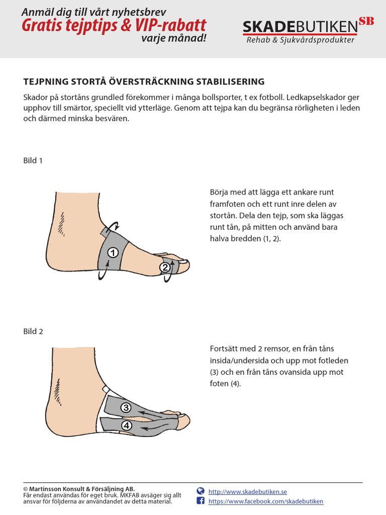 Tejpning Storta | PDF