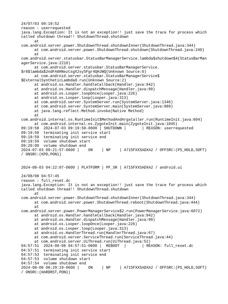 Power Off Reset Reason Backup Pdf Java Programming Language Computer Science