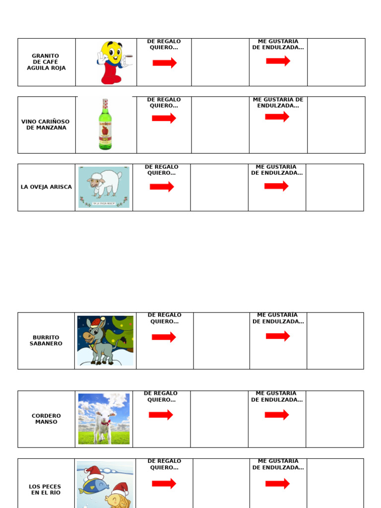 Santa Secreto Lista de Regalos | PDF | Navidad | Observancias de diciembre