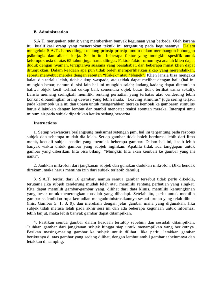 Presen Proyektif | PDF