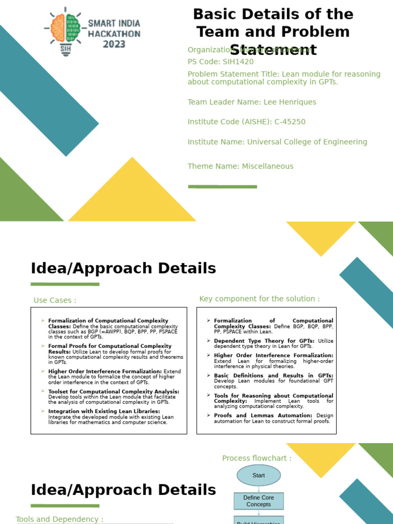 Sih Project Presentation GPT | PDF | Computational Complexity Theory | Artificial Intelligence